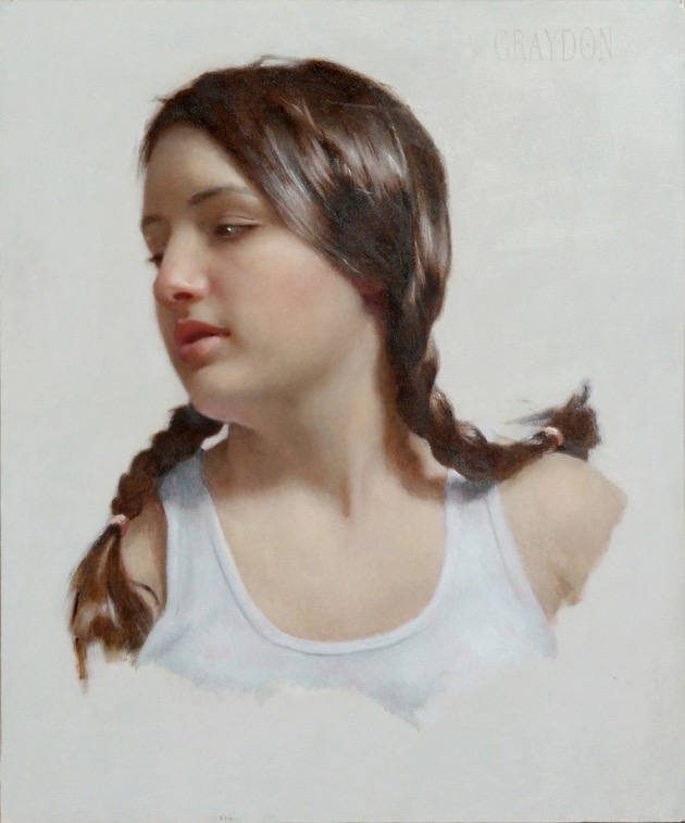 Young Woman Turning to Her Right - Graydon Parrish 作品高清大图 - 麦田艺术